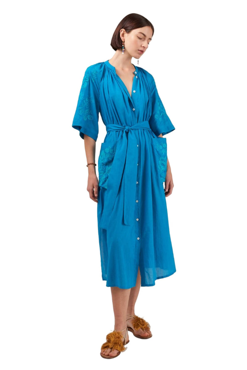 Megan Park Agnes Embroidered Lawn Dress – Via Coquina