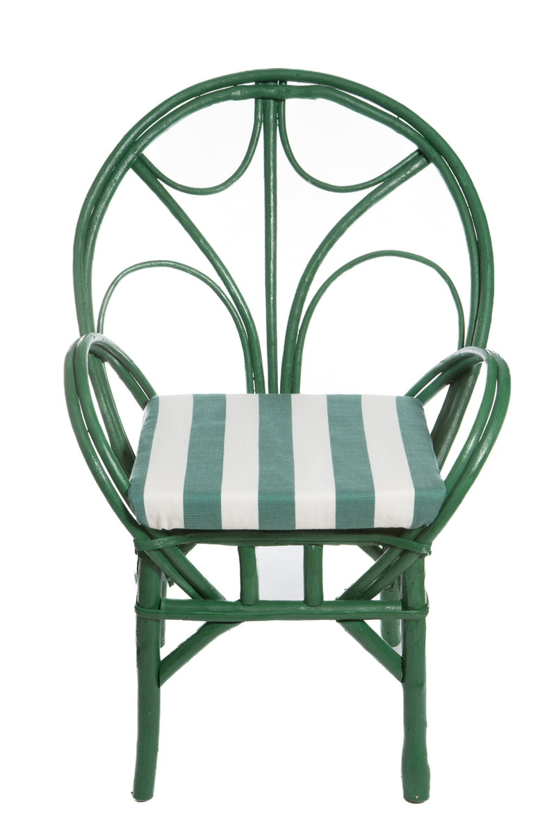 Moroccan Wicker Fan Back Chair – Via Coquina